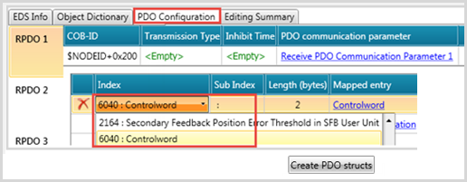 CANopen EDS: Import, View, Edit